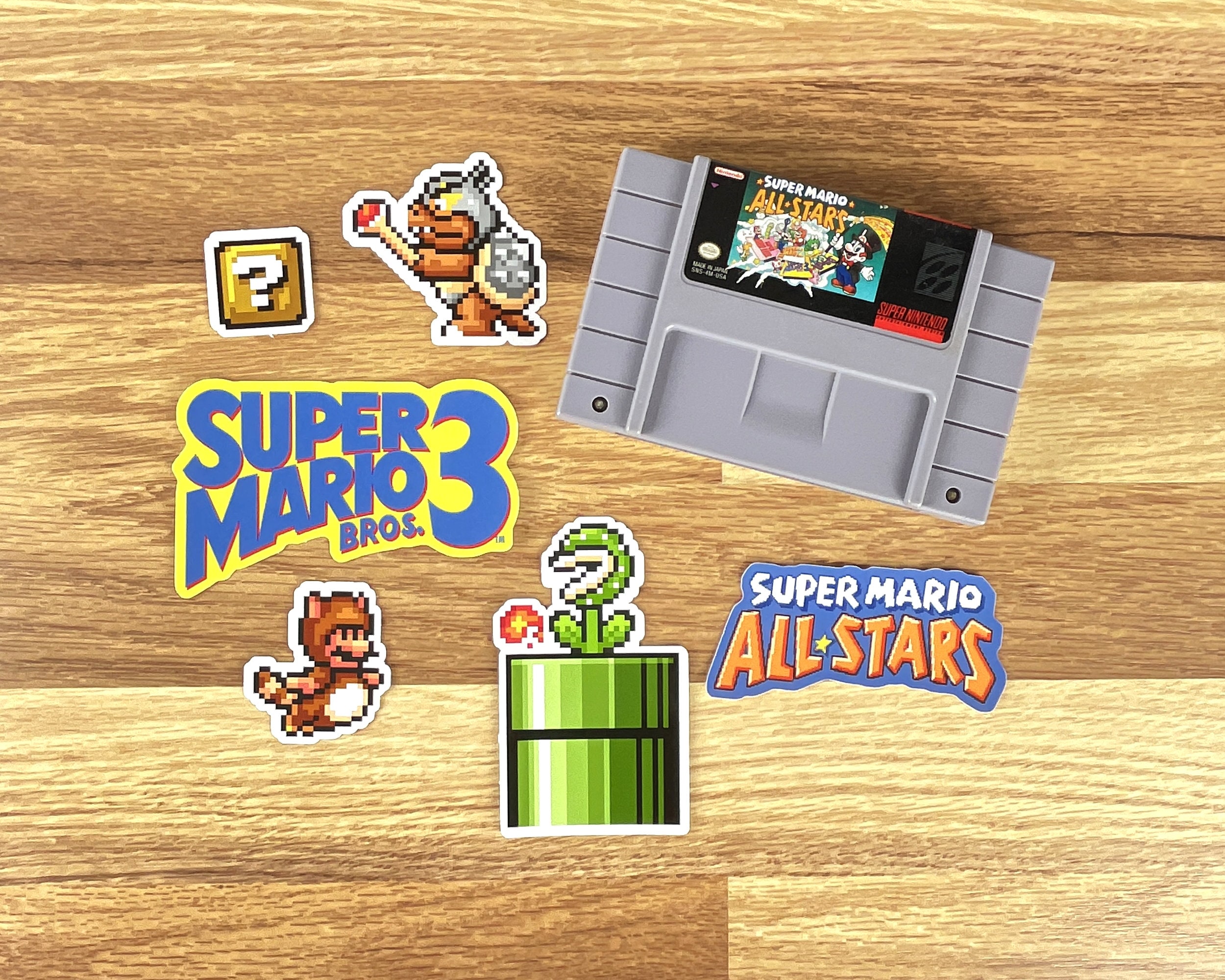 Super Mario Bros. 3 Super Mario All-stars SNES Sticker Set 53 - Etsy