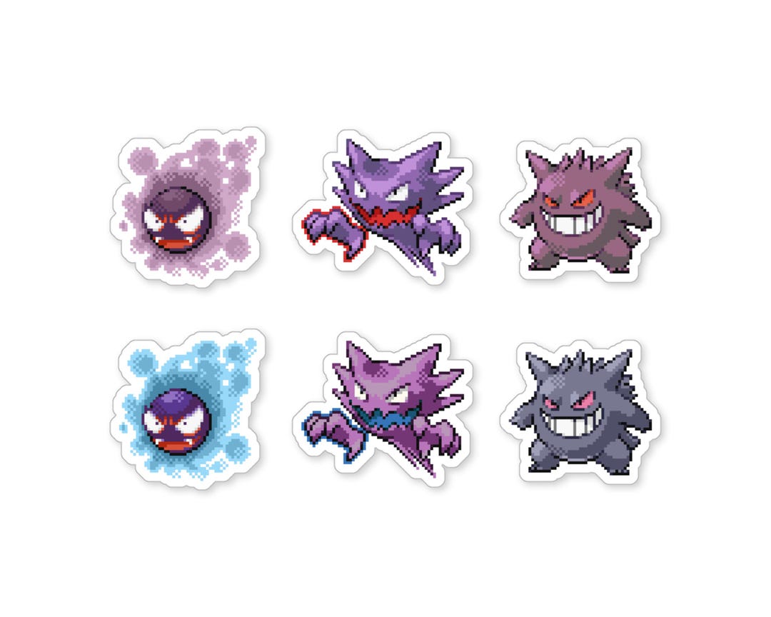 Gastly Haunter Gengar Evolution Line Pokemon Fire Red Leaf Green ...