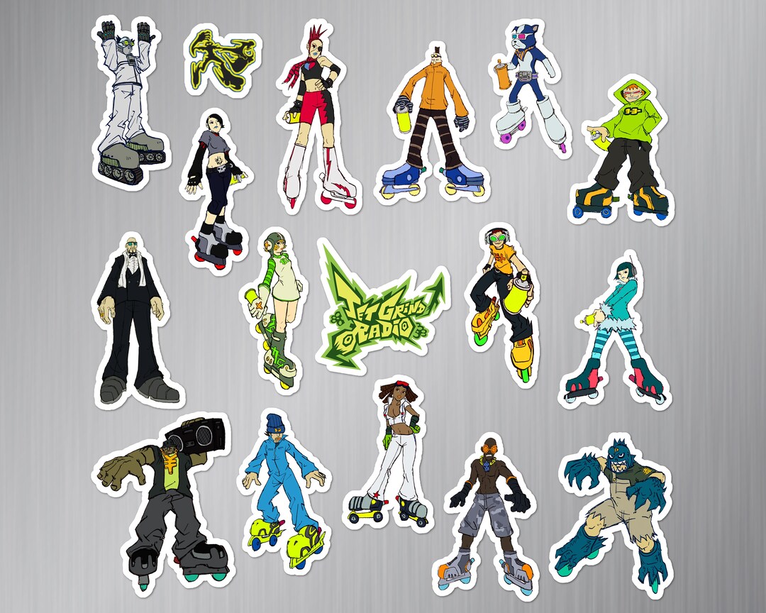 Jet Grind Radio Magnet Set 17 Pieces - Etsy