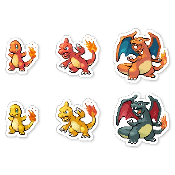 Charmander Pixel Art - Etsy