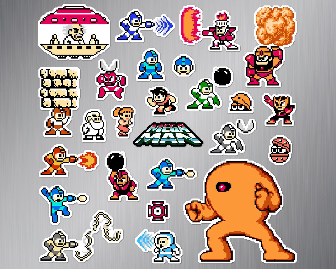 Mega Man 1 Magnet Set 25 Pieces - Etsy