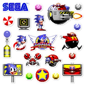 Sonic the Hedgehog Sticker Set 20 Pieces - Etsy