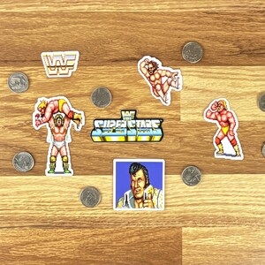 WWF Superstars Sticker Set 32 Pieces - Etsy