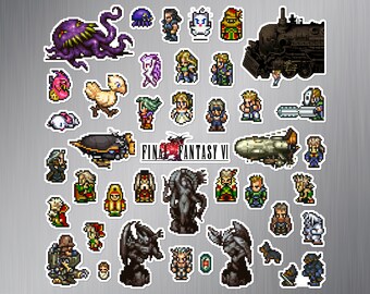 Final Fantasy VI Sticker Set 41 Pieces - Etsy