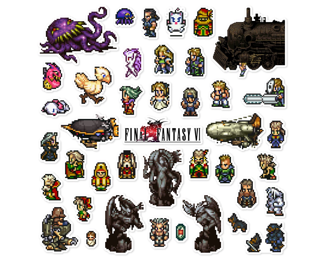 Final Fantasy VI Sticker Set 41 Pieces - Etsy