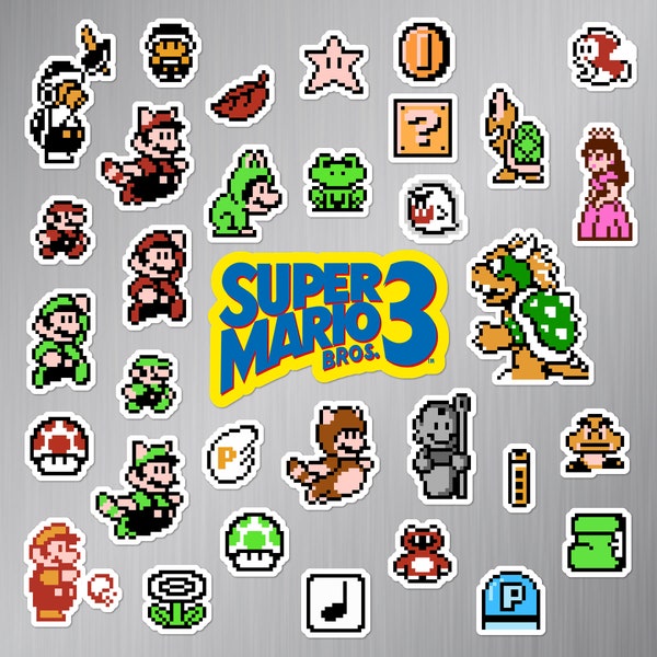 Super Mario Magnets - Etsy