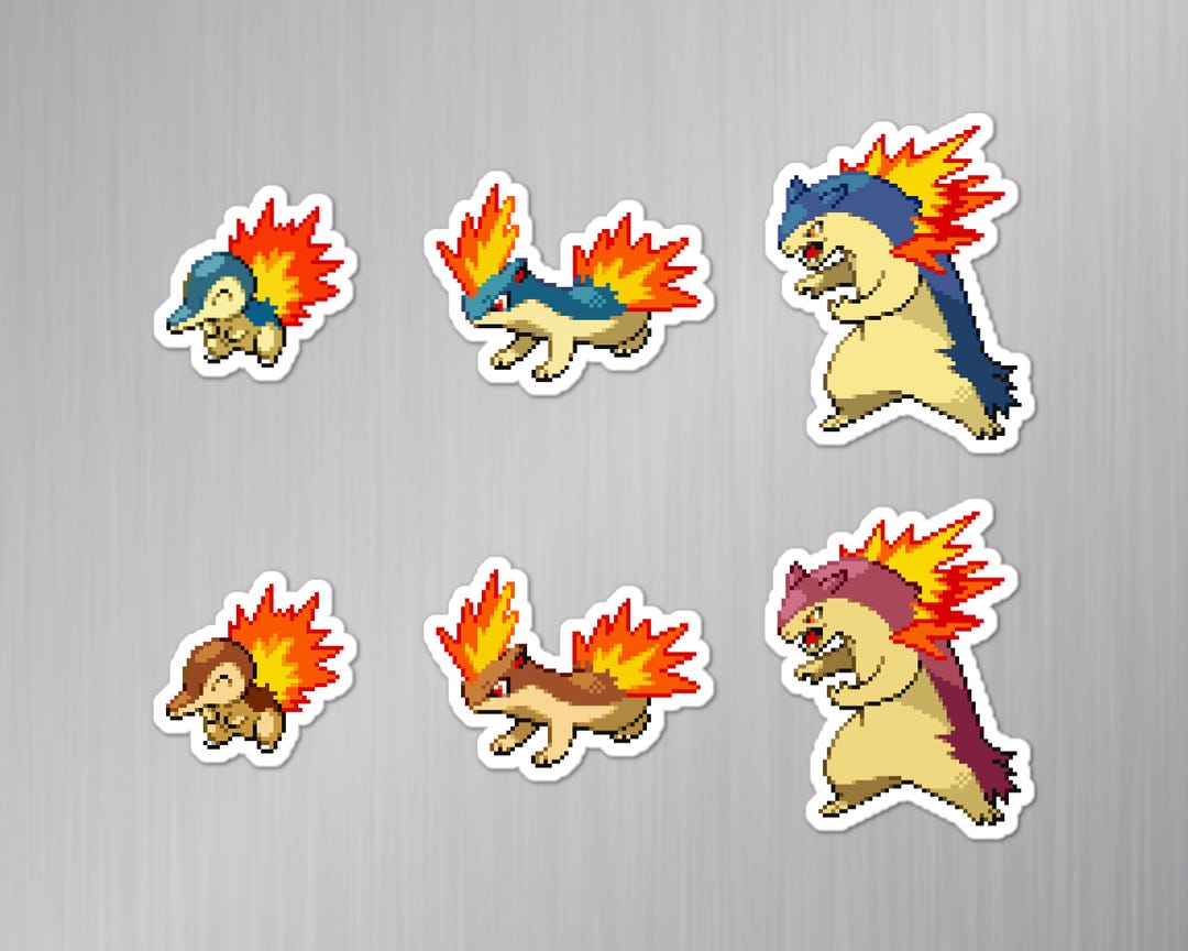 Cyndaquil Quilava Typhlosion Evolution Line Pokemon Heart Gold Soul ...