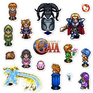 Illusion of Gaia Sticker Set 16 Pieces - Etsy