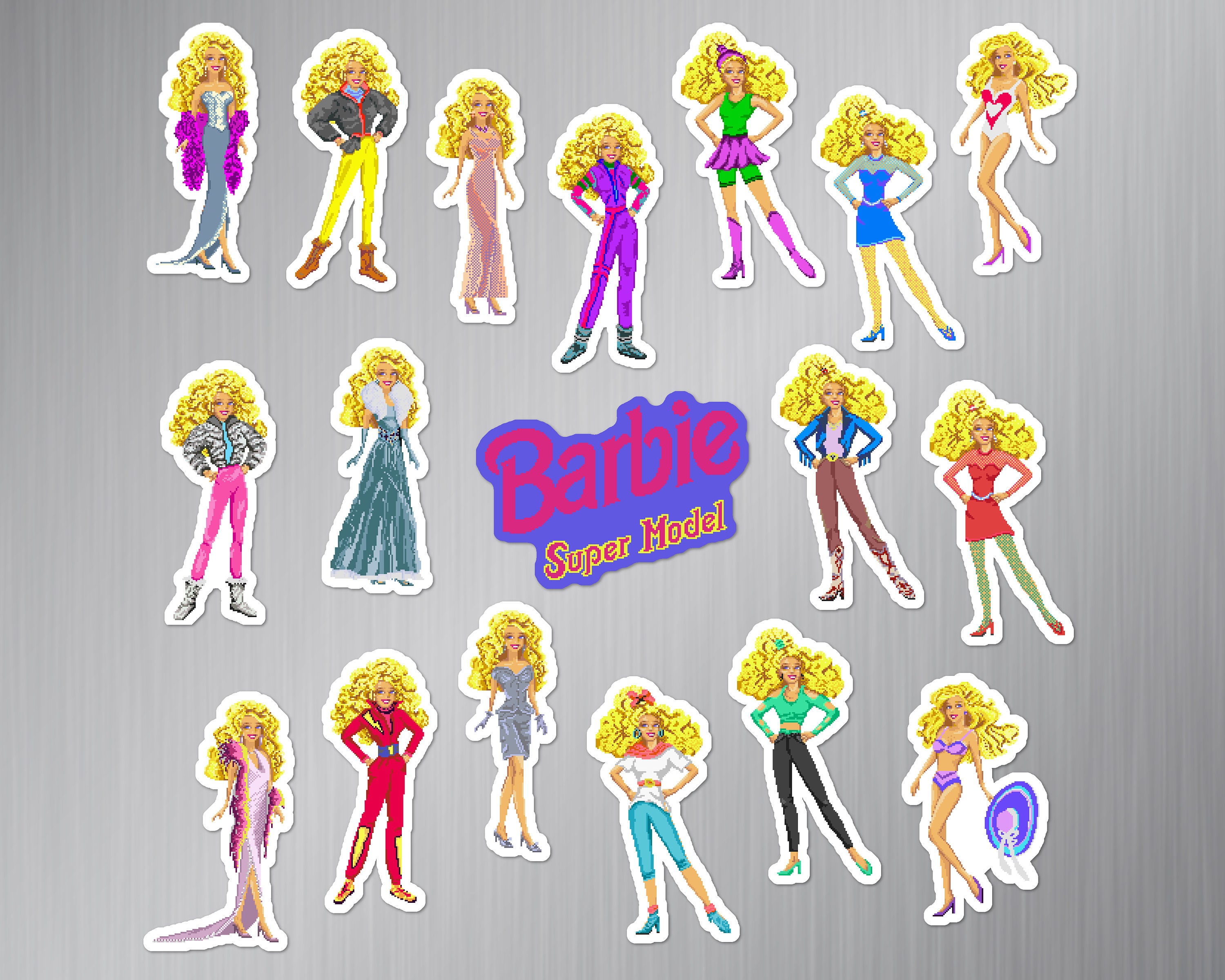 Barbie Super Model Magnet Set 18 Pieces - Etsy
