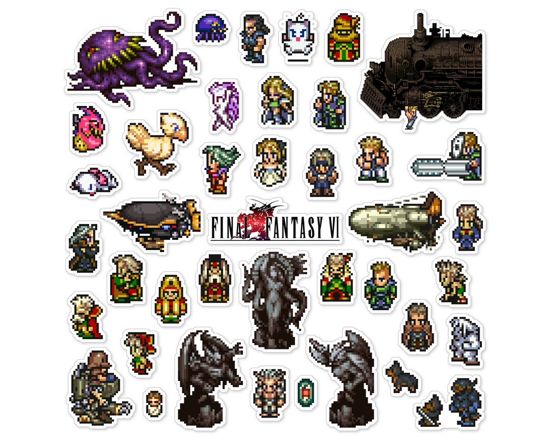 Final Fantasy VI Sticker Set 41 Pieces - Etsy