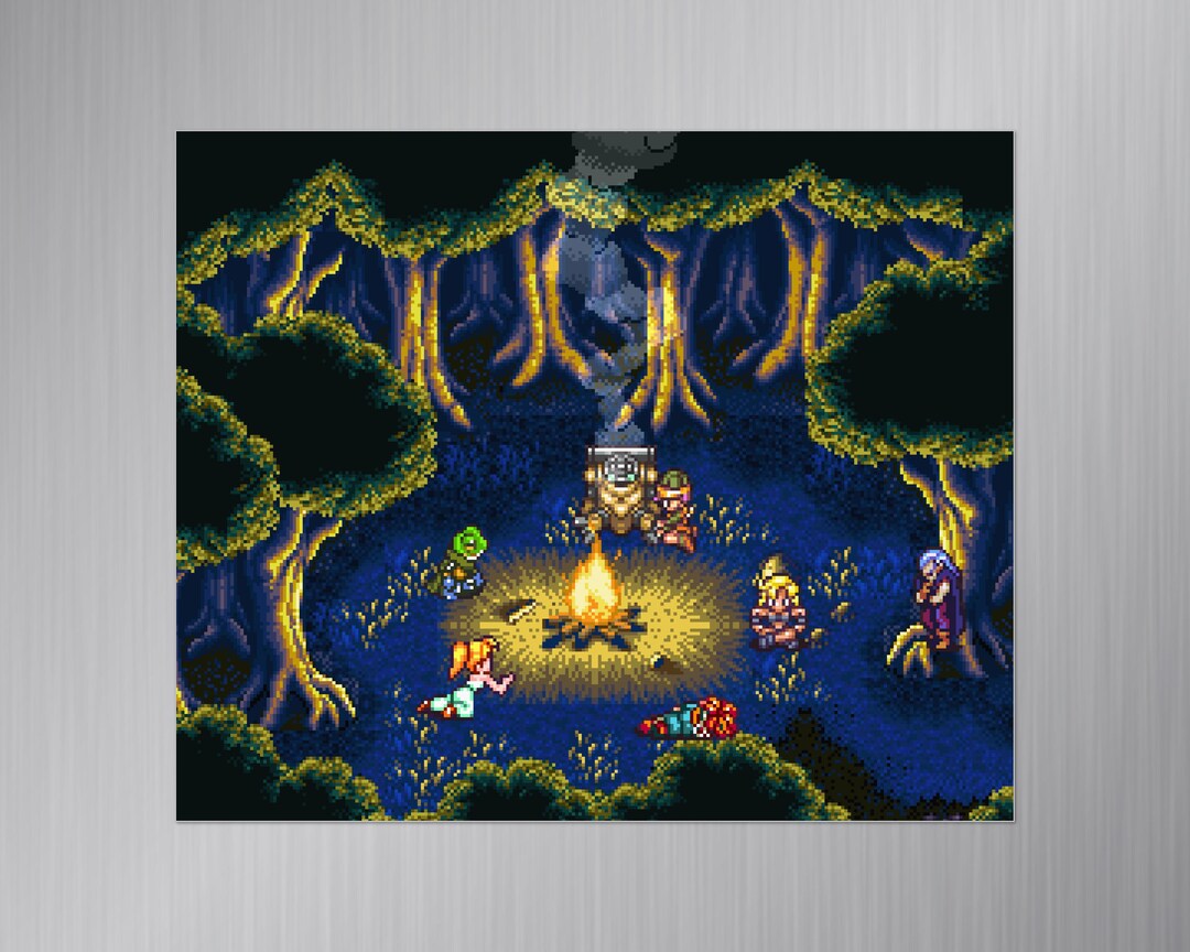 Chrono Trigger Fiona's Forest Campfire Scene Large Magnet 7 X 8.5 - Etsy