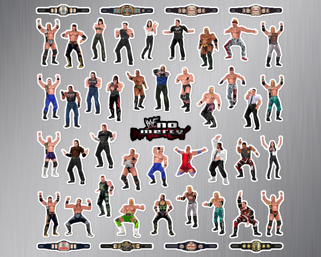 WWF No Mercy N64 WWE Magnet Set 47 Pieces - Etsy