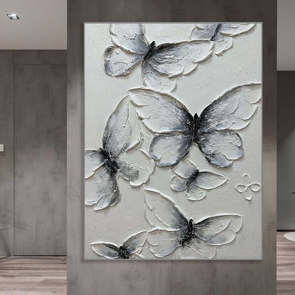 Butterfly Textured Painting - Etsy