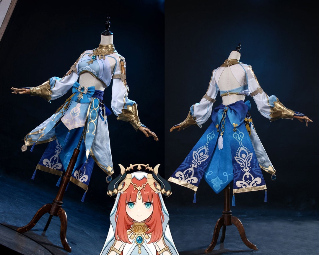 Genshin Impact Nilou Cosplay Costume Dress Wig And Shoes Etsy Singapore