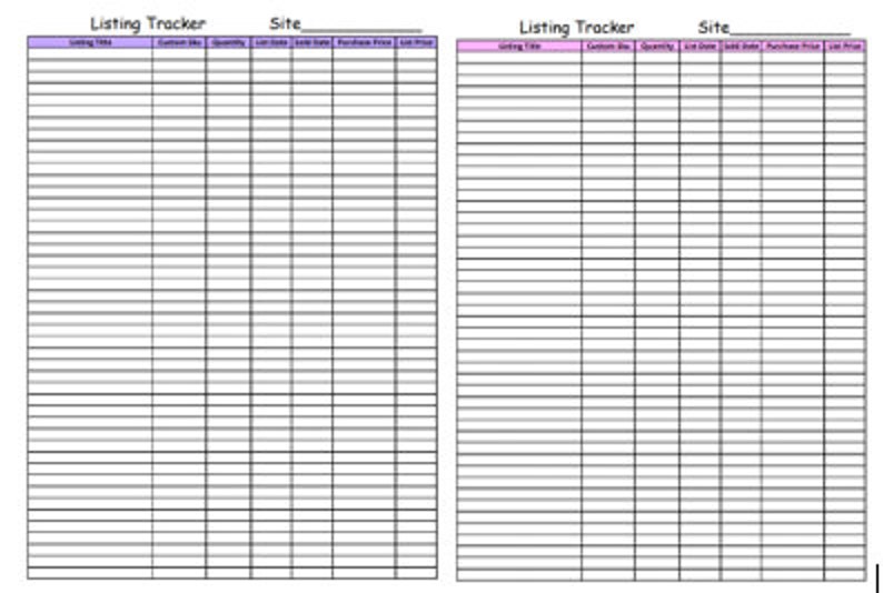 Reseller Inventory Tracker Log Spreadsheet Color Coded for Multiple ...
