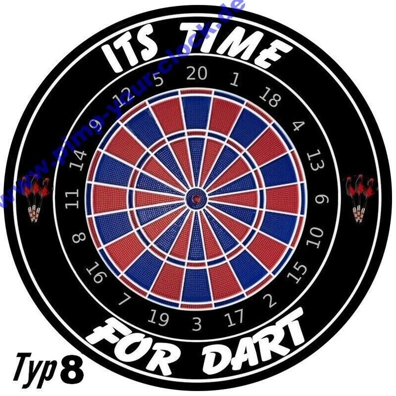 Bar Table or Bistro Table With Print Dart Dartboard in Various Designs ...