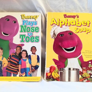 2 Vintage Board Books Barney Plays Nose to Toes & Barney's - Etsy Singapore