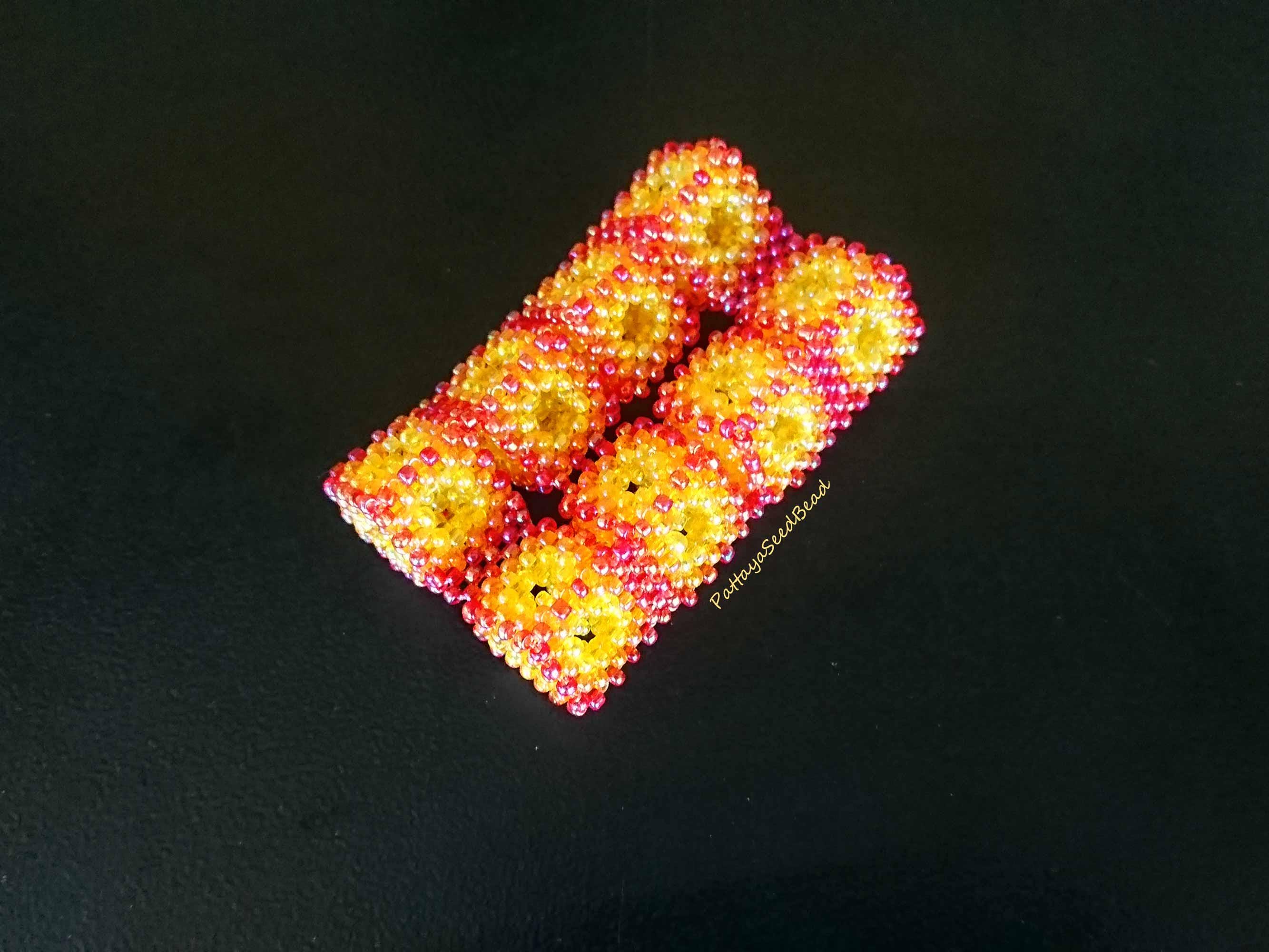 Beading Pattern for Infinity Open Cube Fidget Toy – RAW Cross Weave ...