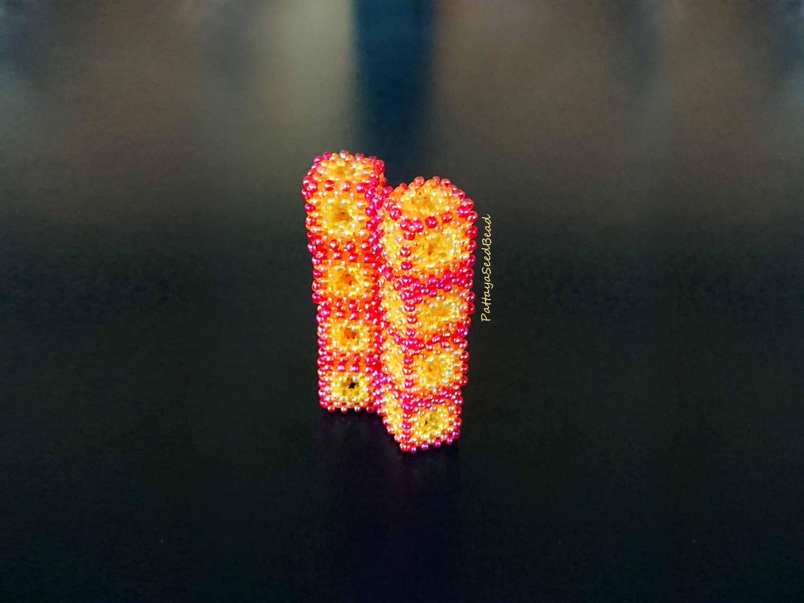 Beading Pattern for Infinity Open Cube Fidget Toy – RAW Cross Weave ...