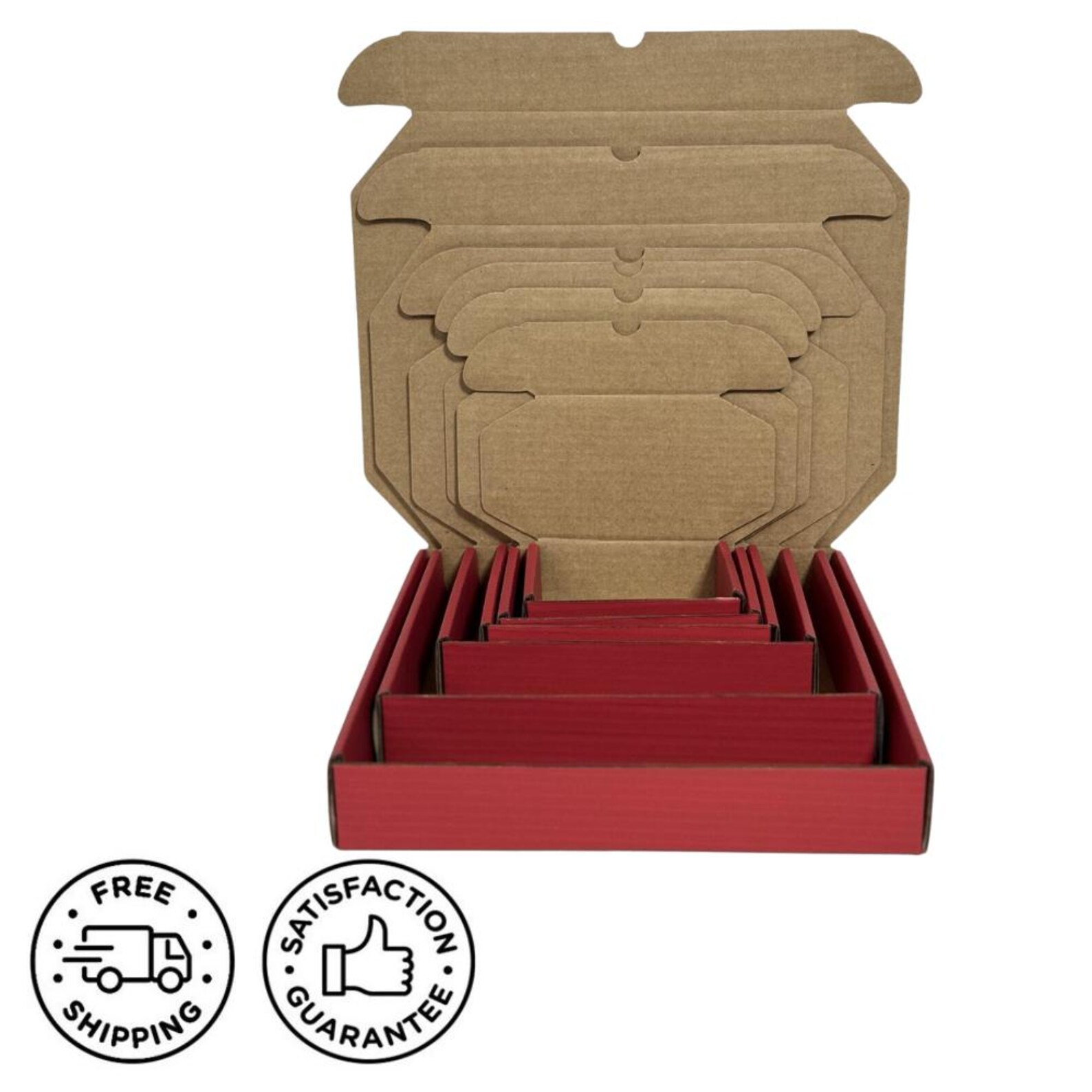 Red Colored Cardboard Boxes, Packaging Boxes, Gift Boxes, Mailer Boxes ...