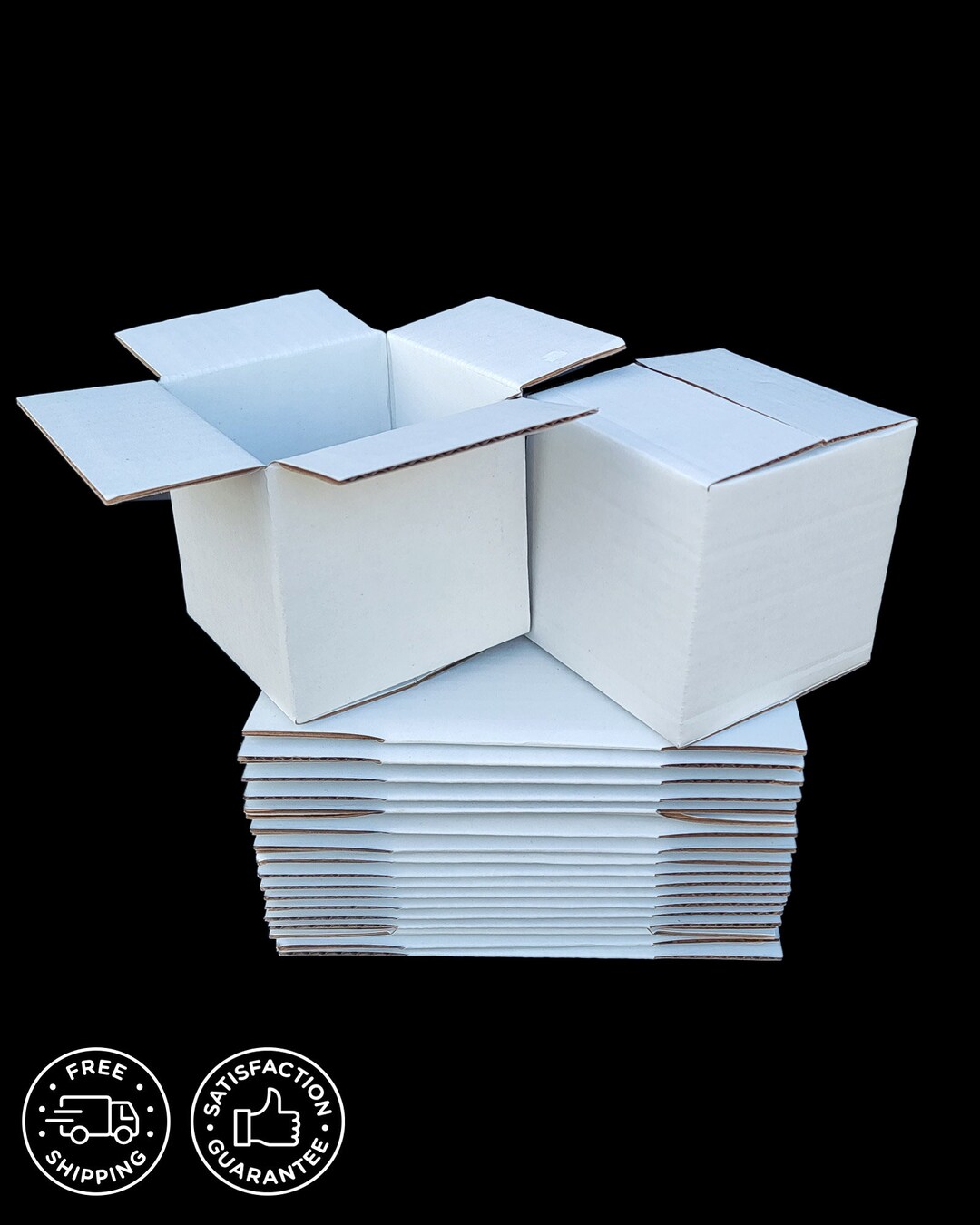 50 Pack White Shipping Boxes, Shipping Boxes, Packing Boxes, Gift Boxes ...