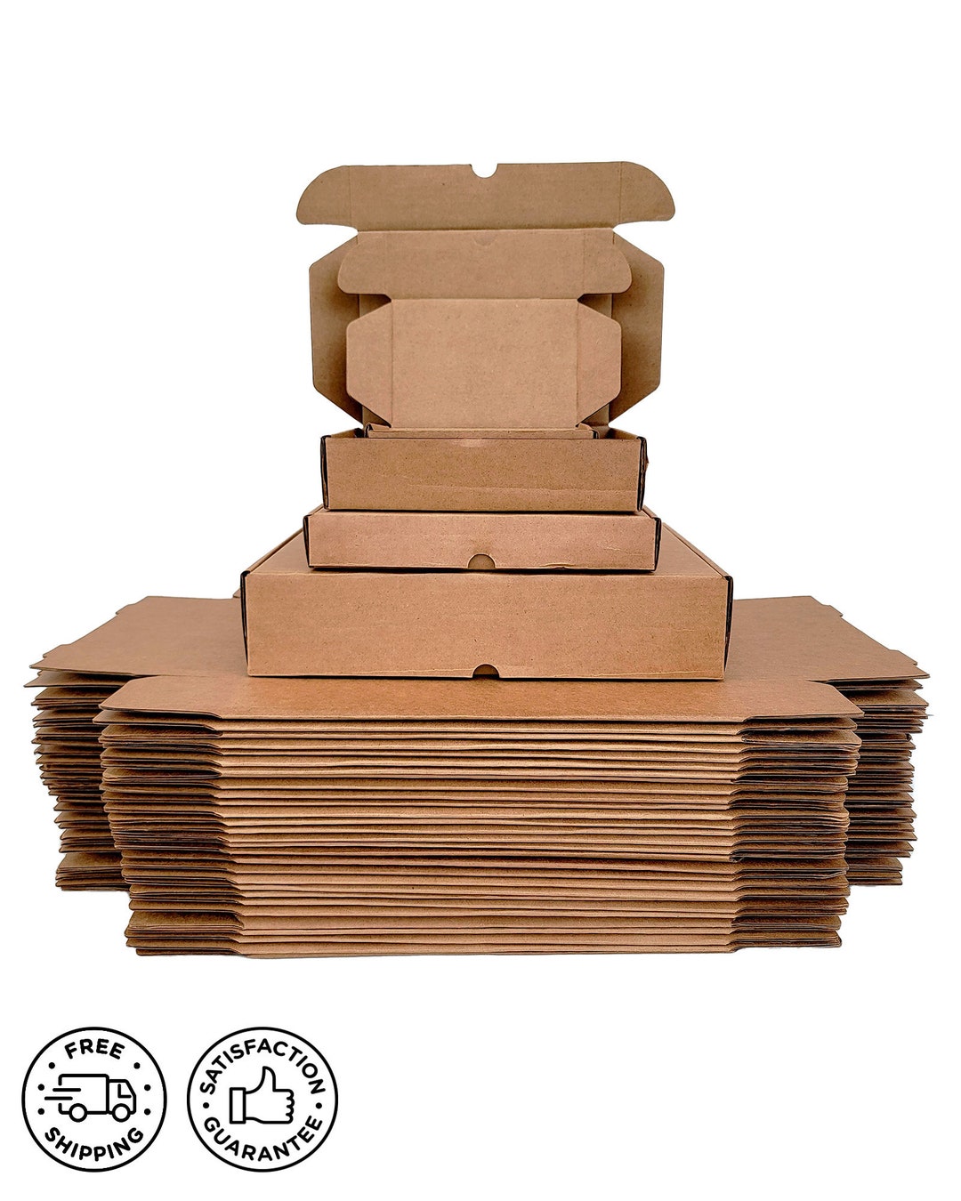 Pack of 50 Kraft Mailer Boxes, Small Business Shipping Boxes - Etsy