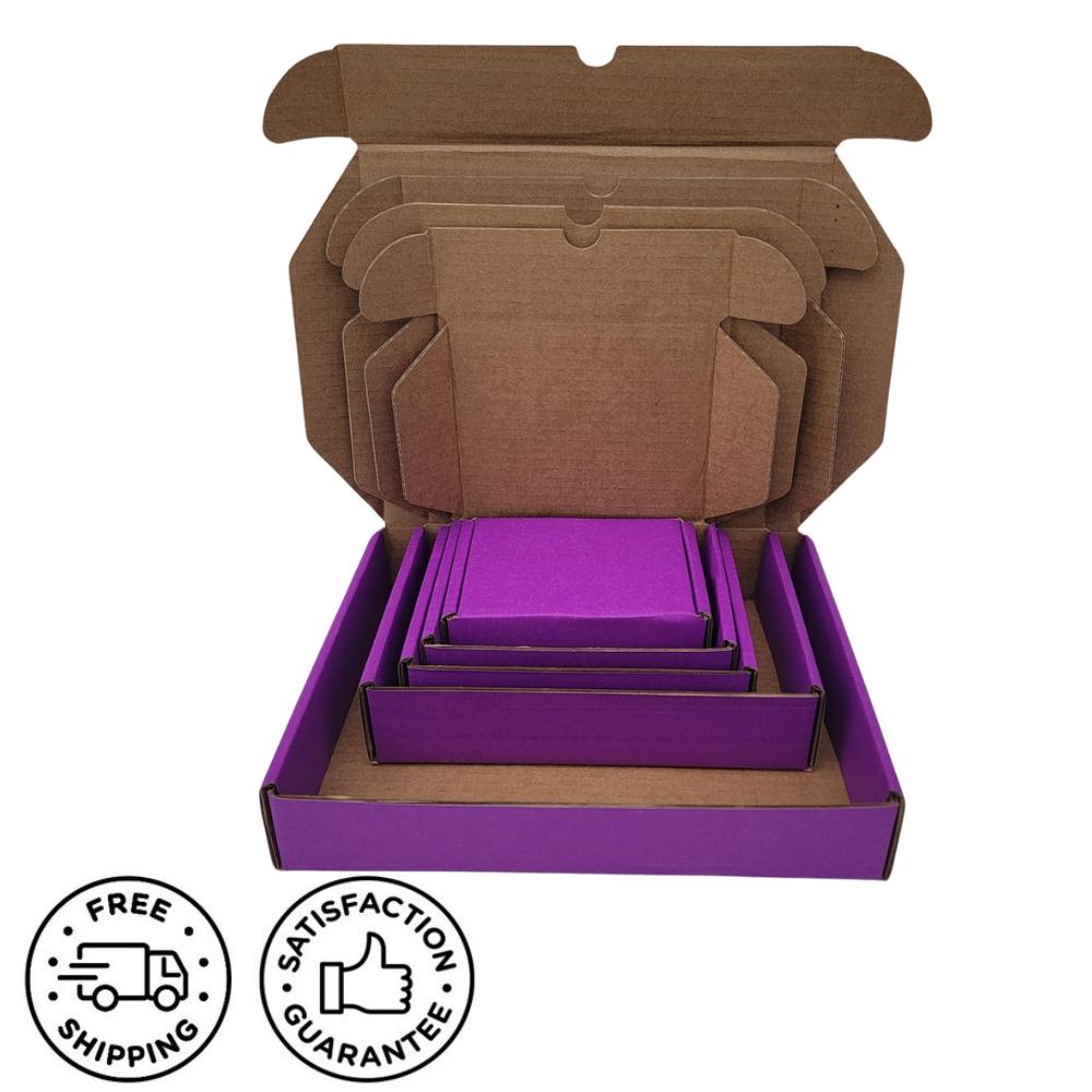 Purple Cardboard Boxes, Packaging Boxes, Gift Boxes, Mailer Boxes ...