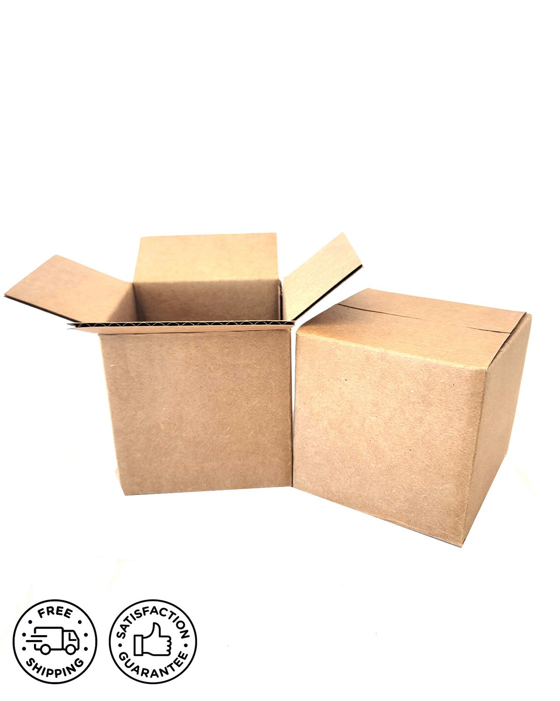 4X4X4 Kraft Shipping Boxes for Small Business, Packaging Boxes, Gift ...