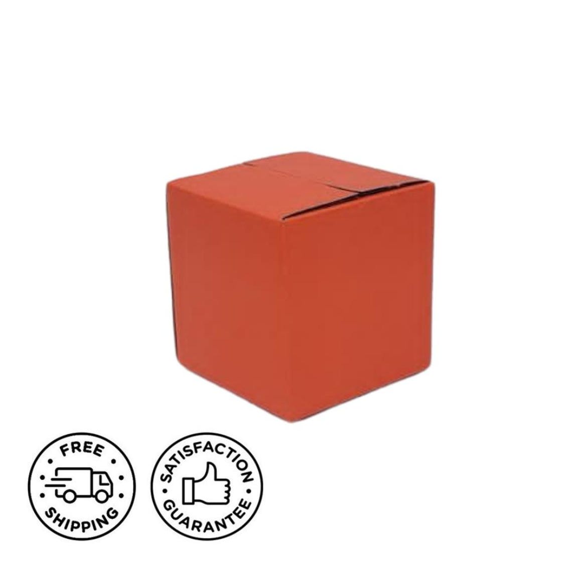 4X4X4 Orange Shipping Boxes for Small Business, Packaging Boxes, Gift ...