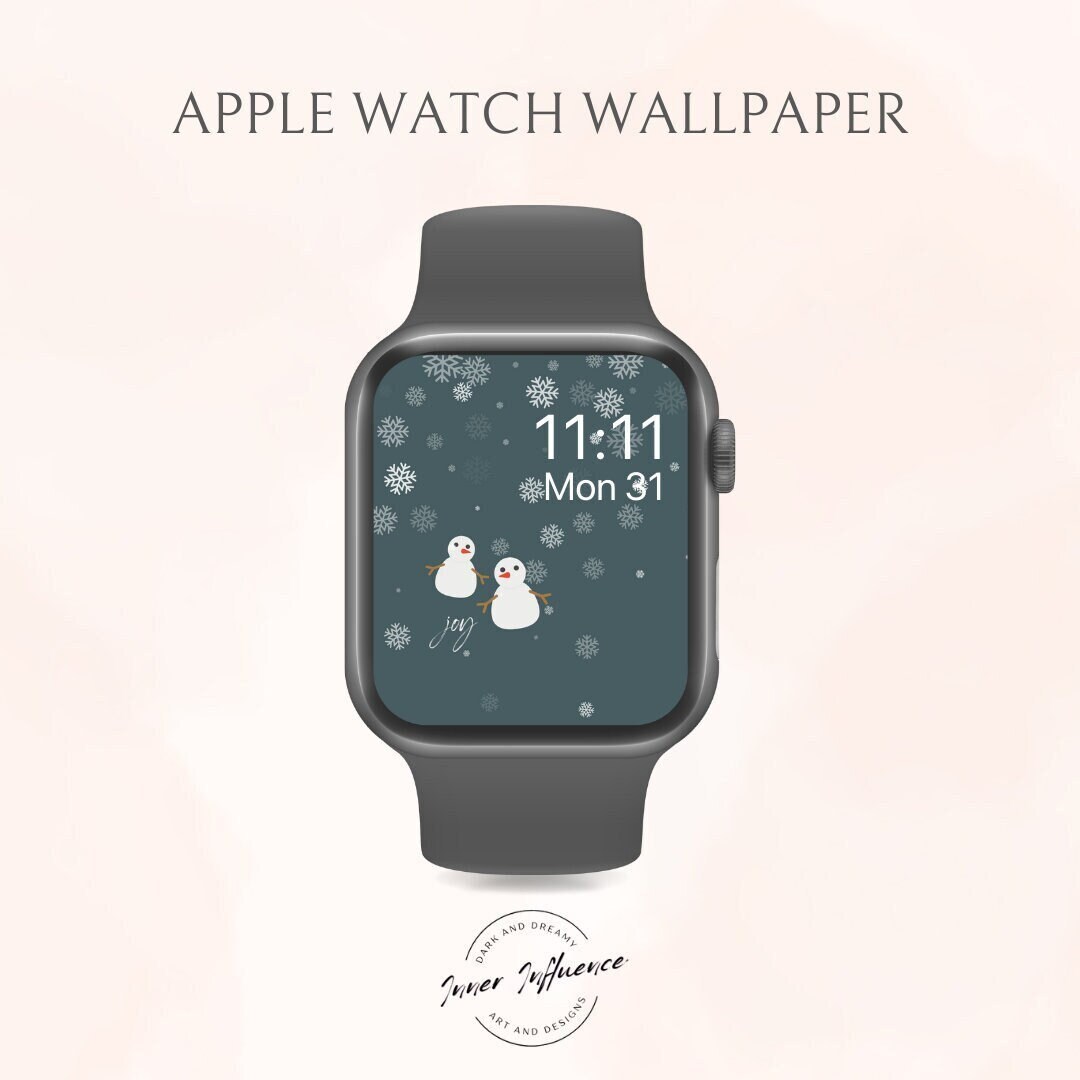 Cute Christmas Snowmen Watch Faces | Minimalist Winter Joy Apple Watch ...