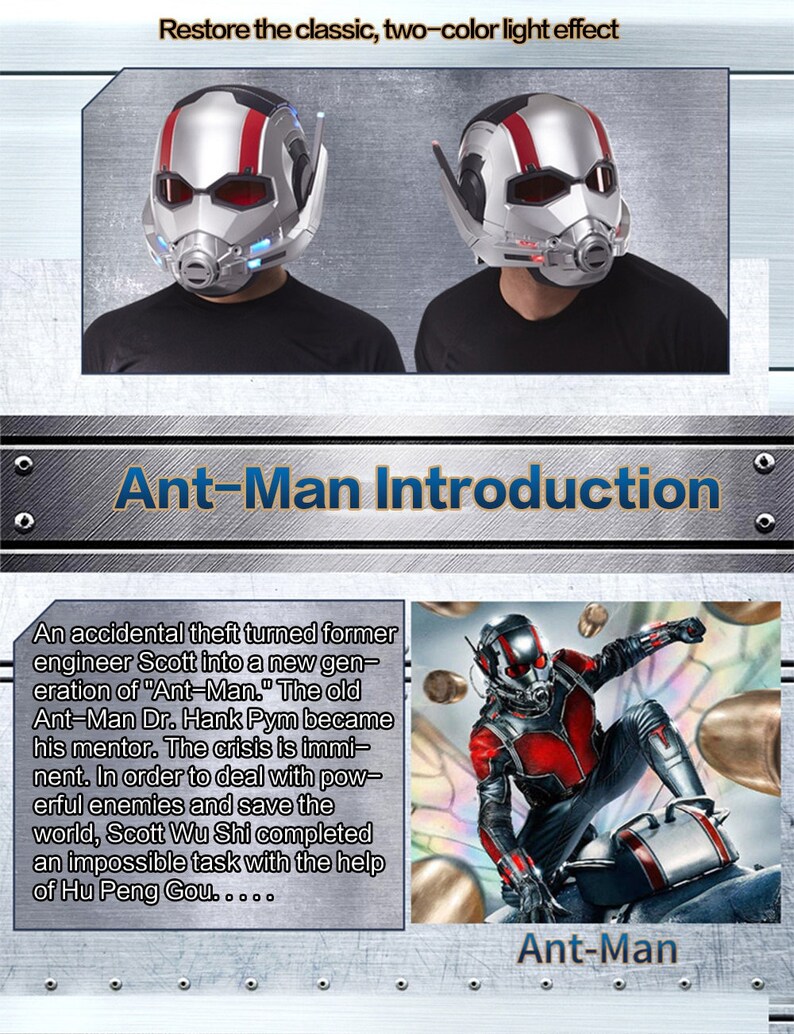 Ant Man Mask Full Head Helmet - Etsy