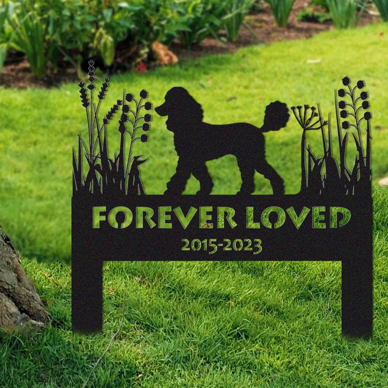 Custom poodle yard sign - Etsy Italia