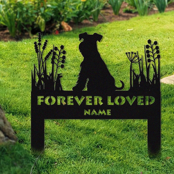 Garden Schnauzer Metal - Etsy UK