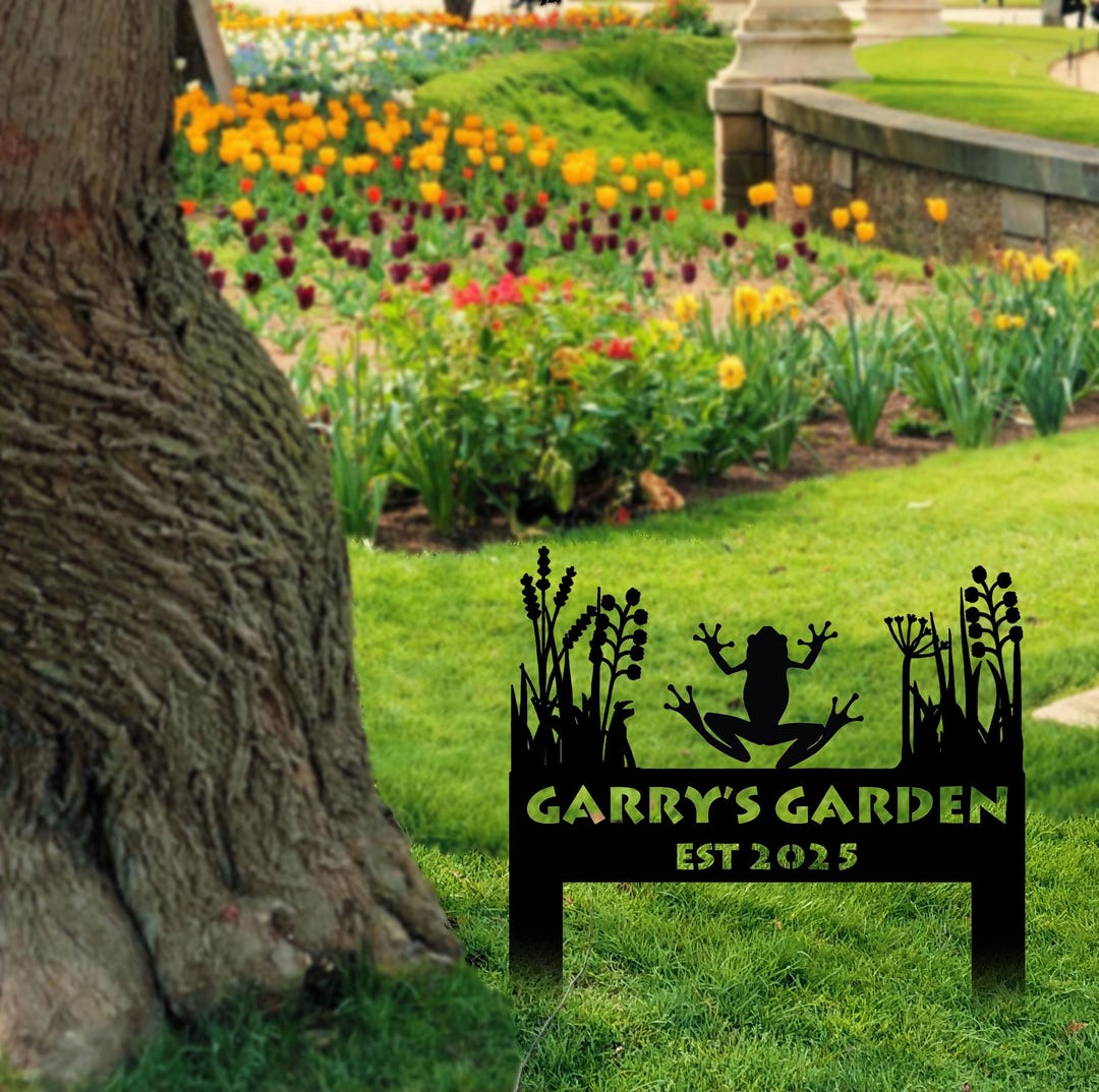 Frog Memorial Stake Sign Personalized,garden Decor,pet Grave Markers ...