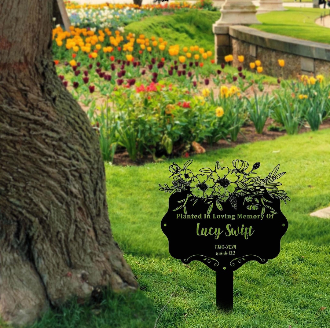 Tree Plaque Marker,personalized Memorial Tree Plaque With Stake,custom ...