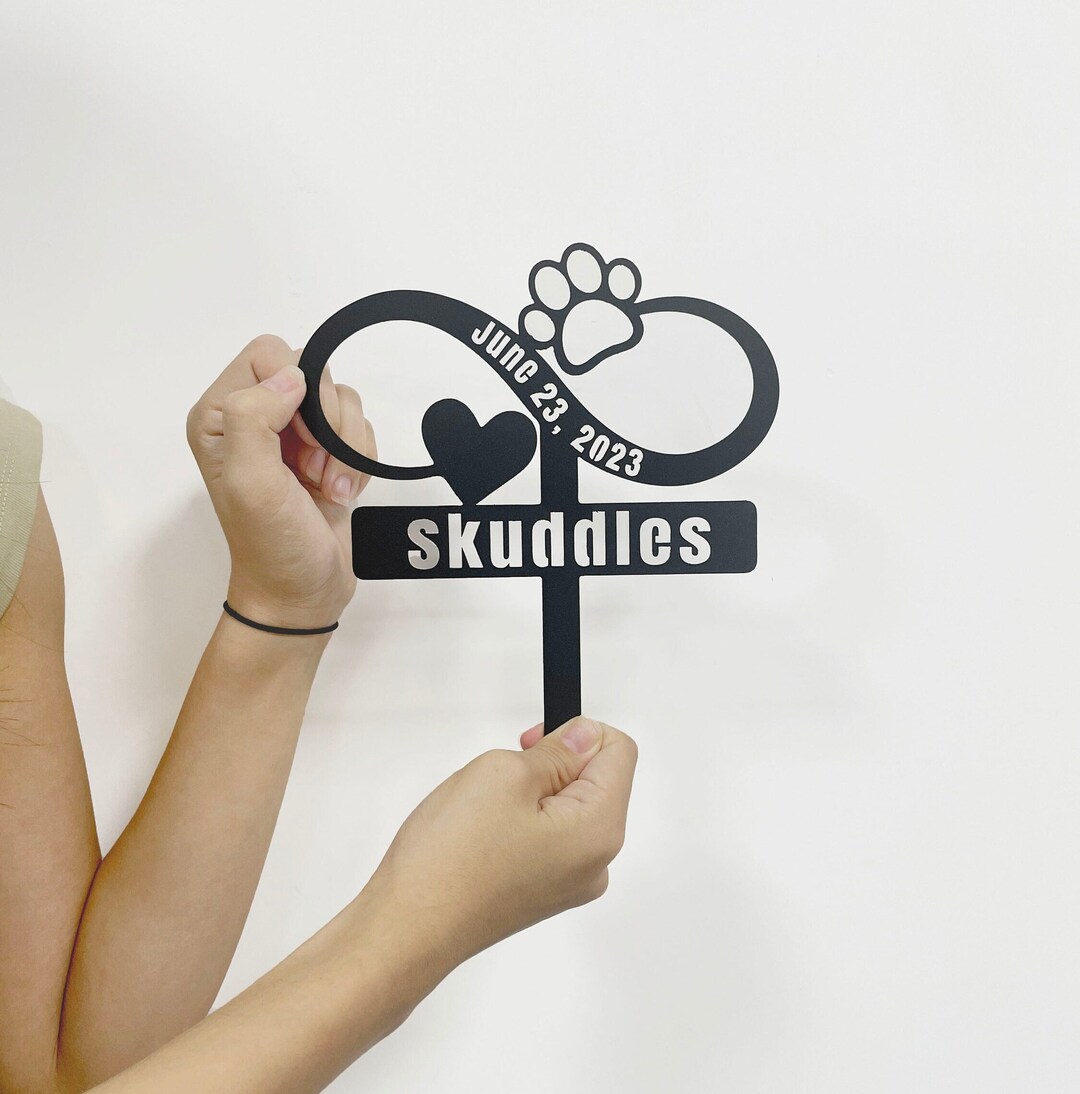 Custom Infinite Pet Memorial Stake Sign,pet Grave Markers Sign,sign ...