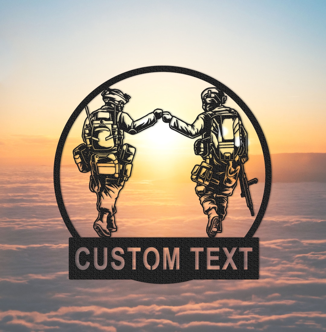 Soldier Memorial Sign Personalizable,soldier Military Metal Sign ...