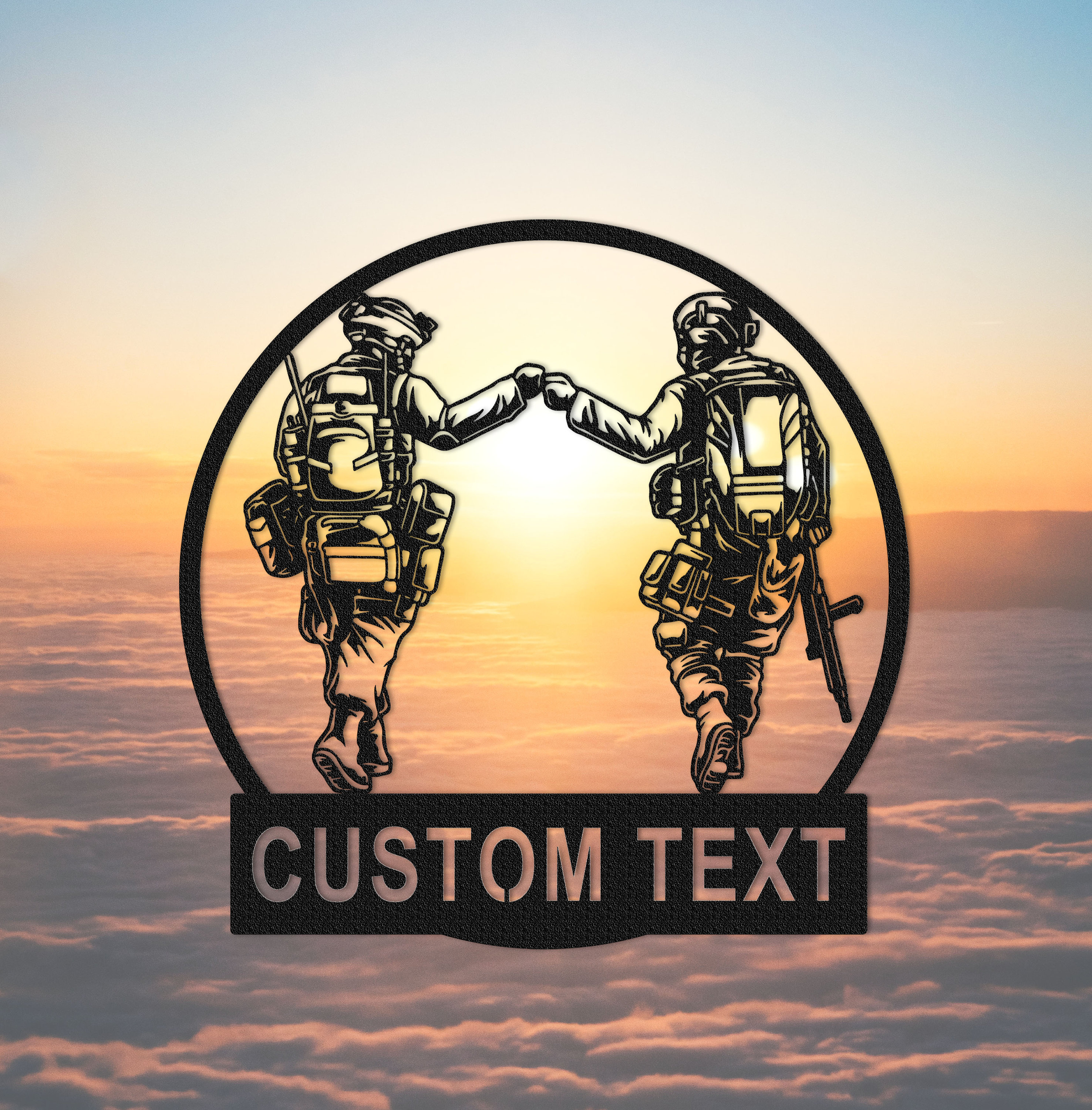 Soldier Memorial Sign Personalizable,soldier Military Metal Sign ...