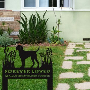 German Shorthaired Pointer Memorial Stake Sign Personalized,pet Grave ...