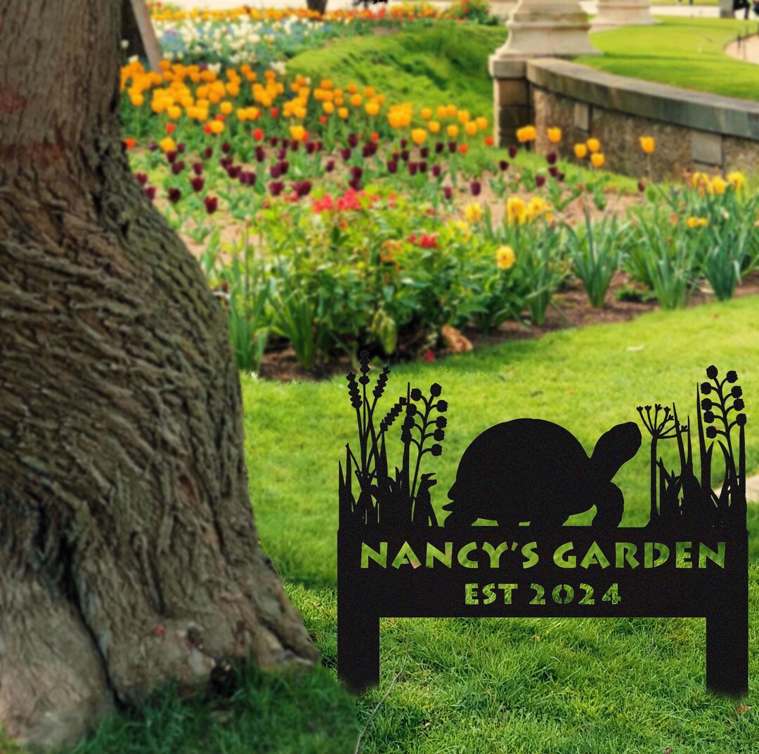 Tortoise Memorial Stake Sign Personalized,tortoise Garden Sign With ...