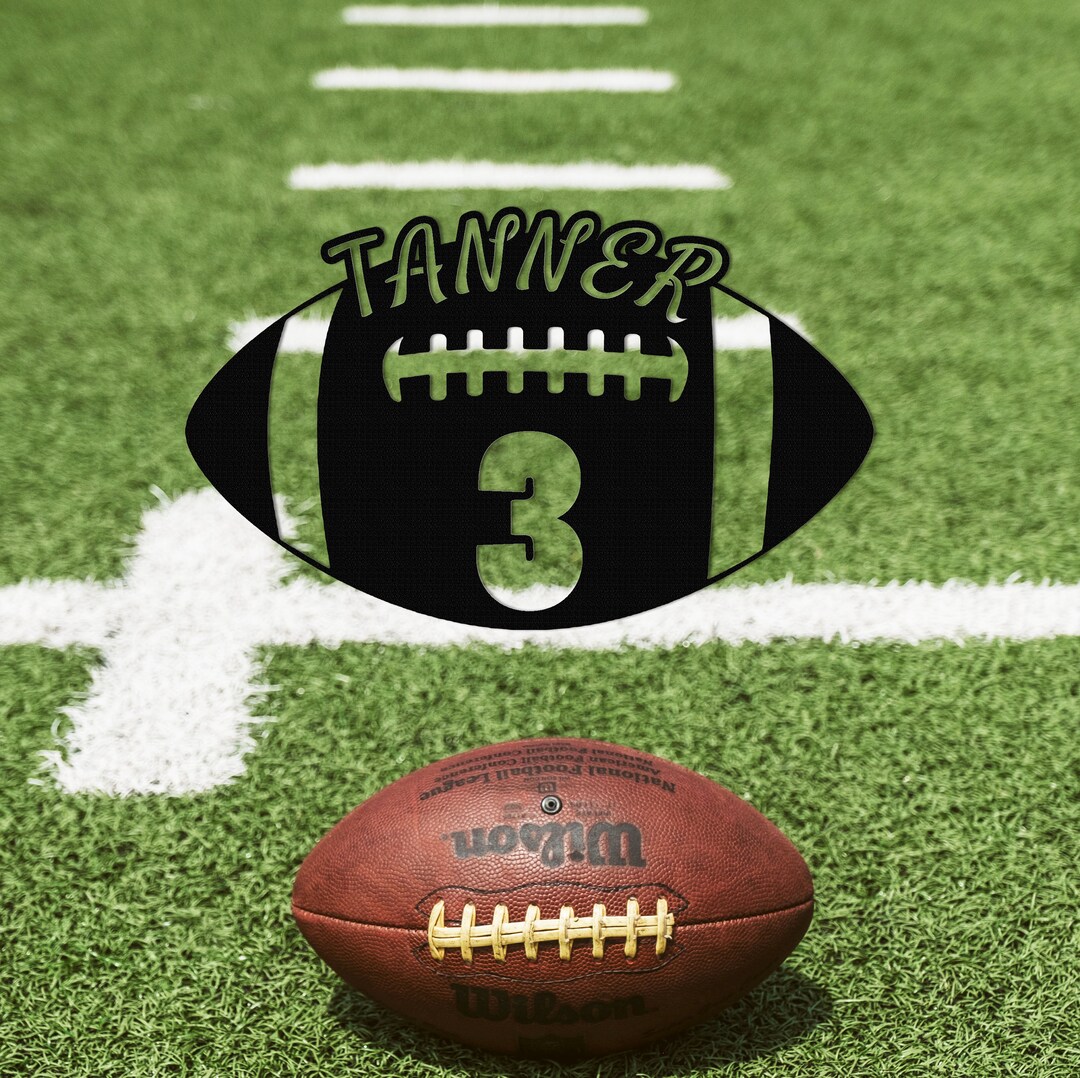 Football Metal Sign Personalized,custom Football Sign for Room Decor ...