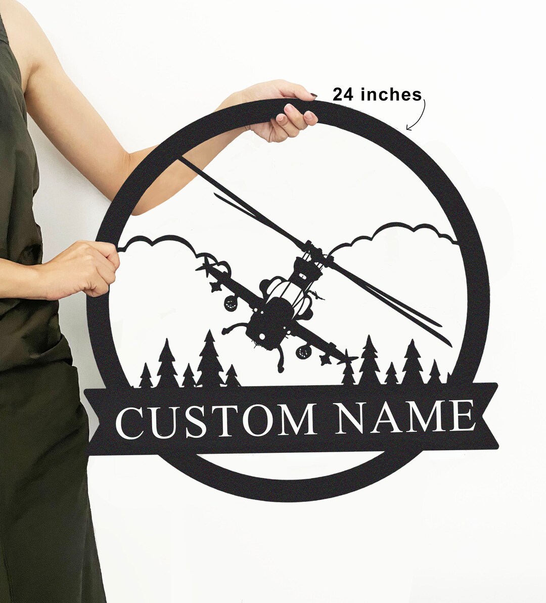 Helicopter Metal Sign Personalized,zulu Helicopter Wall Art,custom ...
