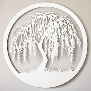 Custom Willow Tree Metal Sign,willow Tree Sign,willow Tree Wall Art ...
