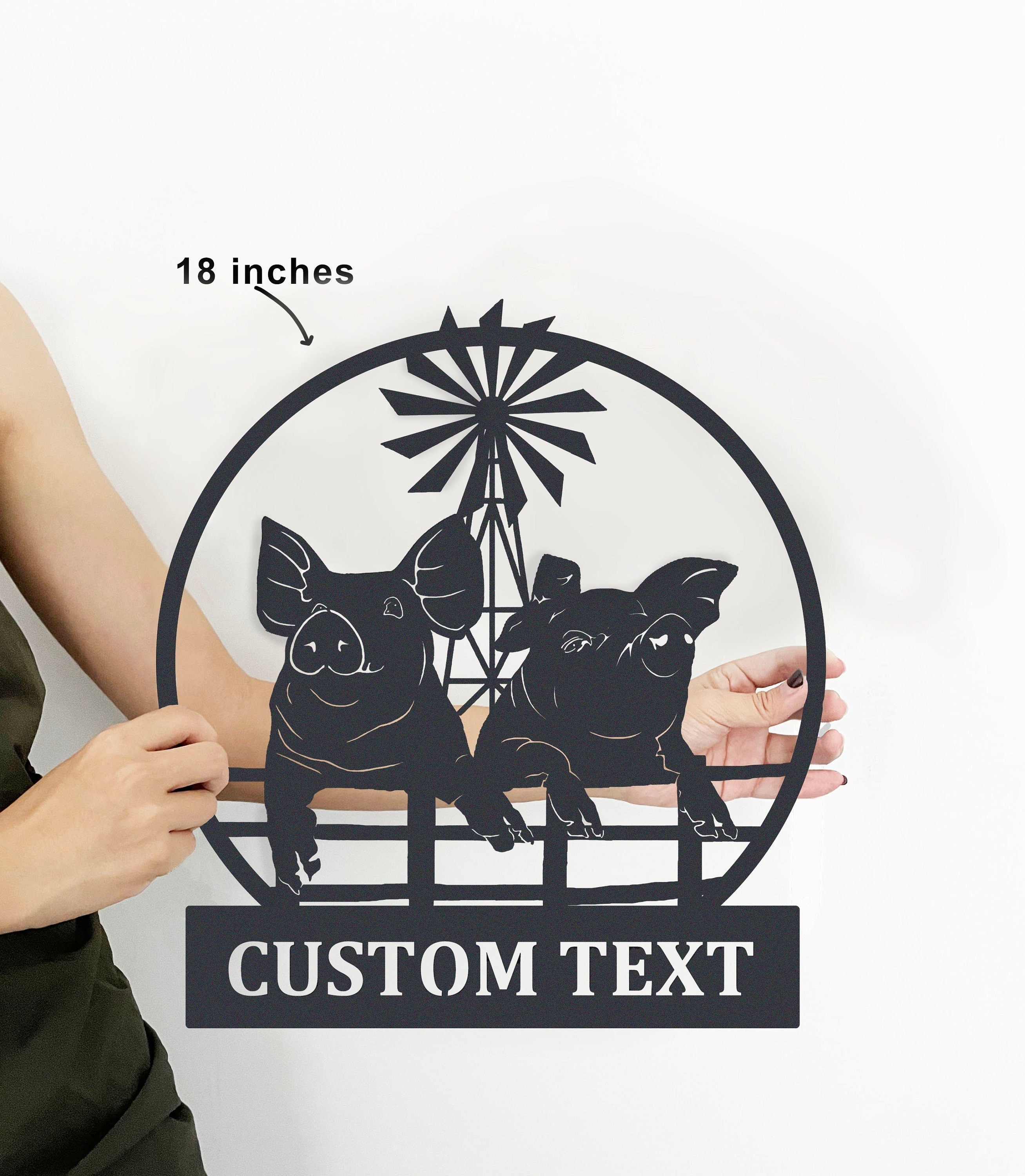 Pig Metal Sign Personalizedcustom Pig Farm Signpig Giftpig - Etsy