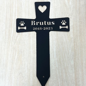 Custom Cross Pet Memorial Stake Sign,pet Grave Markers Sign,sign With ...