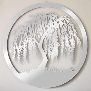 Custom Willow Tree Metal Sign,willow Tree Sign,willow Tree Wall Art ...