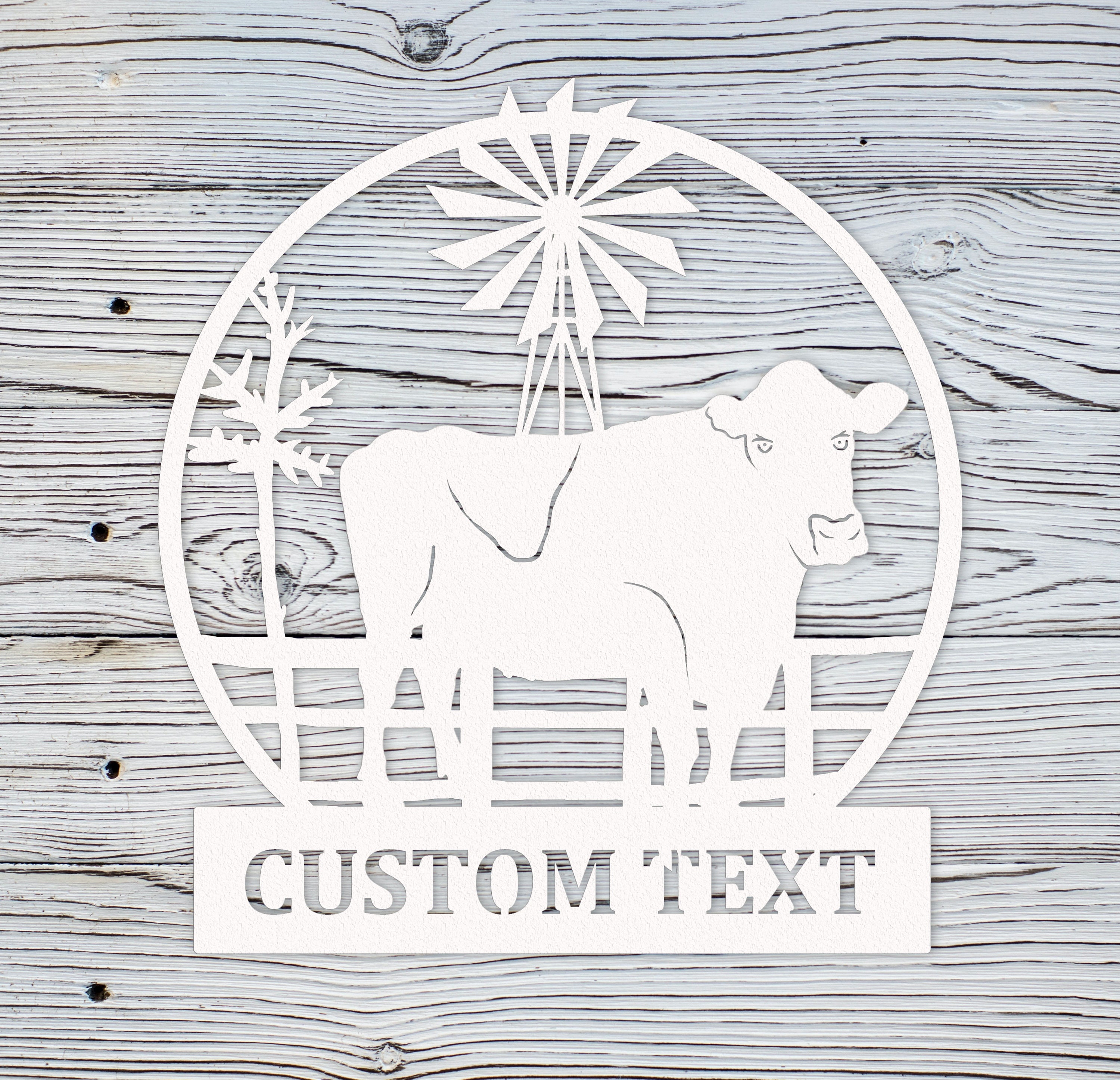 Cow Fence Sign,farm Cow Sign Personalized,metal Cow Sign,farmhouse ...