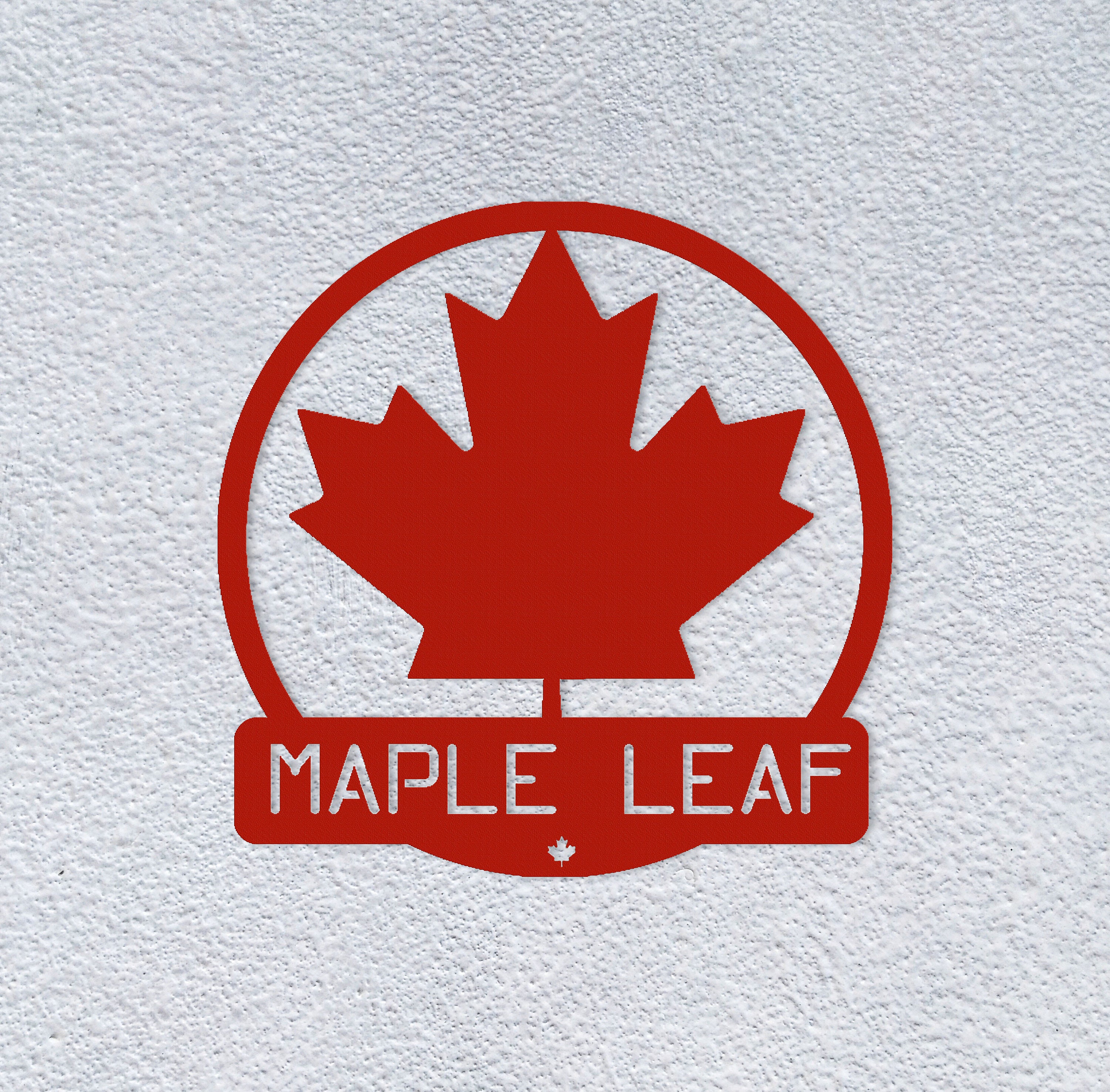 Maple Leaf Metal Sign Personalized,canada Metal Sign,maple Leaf Wall ...