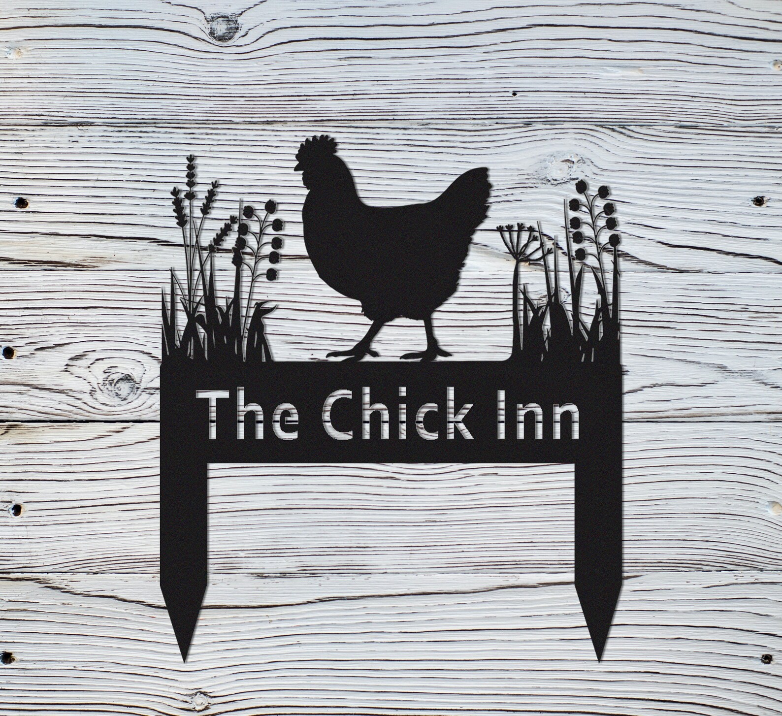 Chicken Coop Stake Sign Personalized,egg Shack Sign,chick Inn,henhouse ...