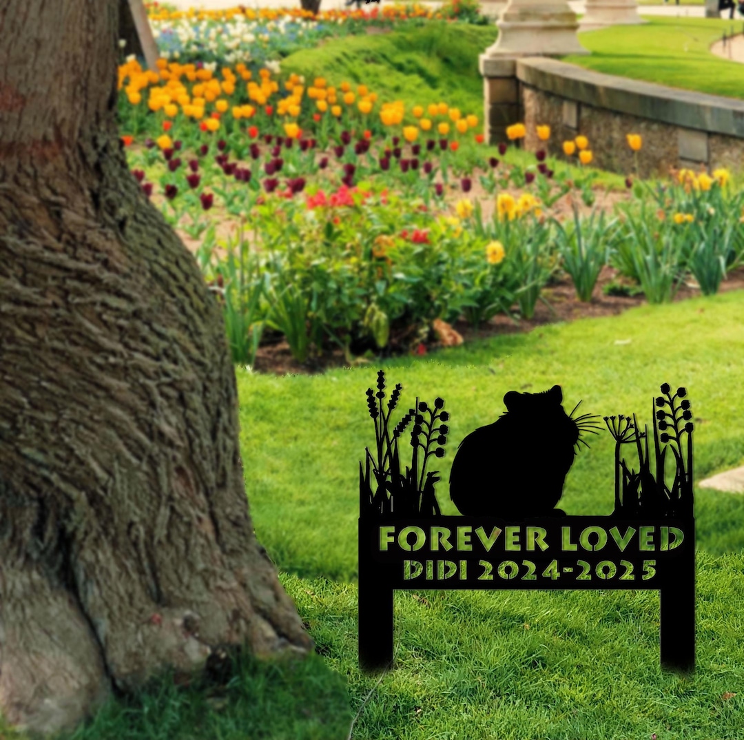 Hamster Memorial Stake Sign Personalized,pet Grave Markers Sign,hamster ...
